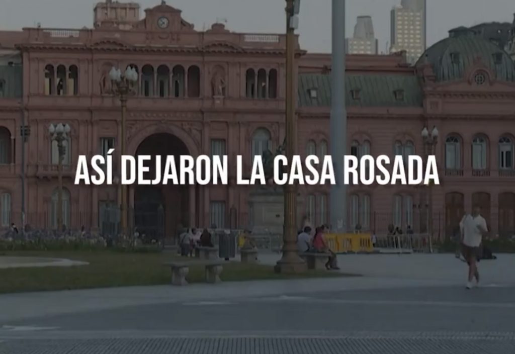 Virales: El Gobierno criticó en un vídeo el estado de la Casa Rosada y ...